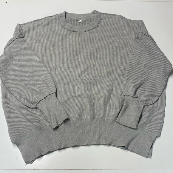 Tops | Comfy Grey Oversized Sweater Medium | Poshmark